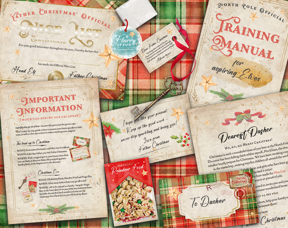 Father Christmas Personalised Letter Pack – Create Christmas Magic for ...